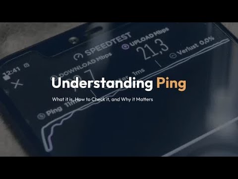 What is ping, when testing your internet speed?