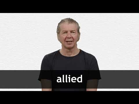 How to pronounce ALLIED in American English