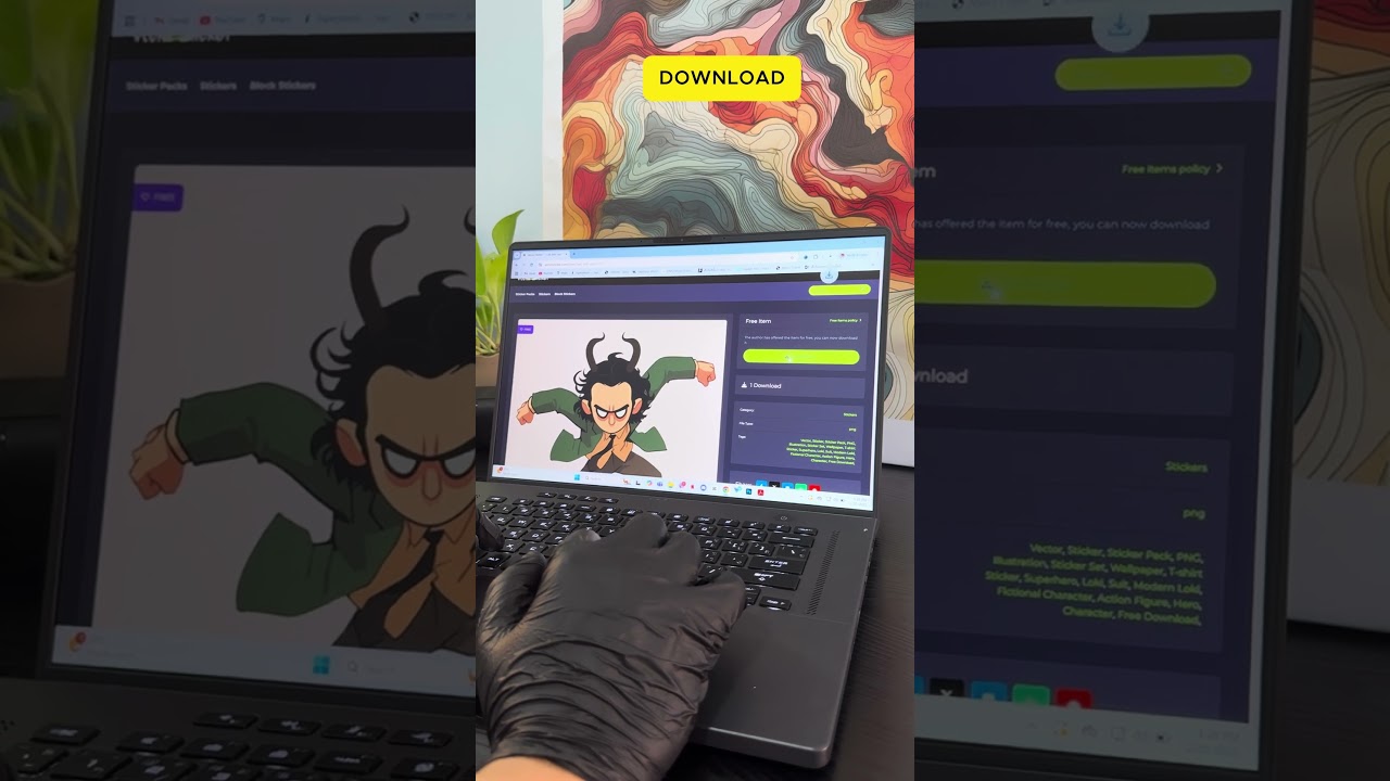 Loki Sticker Printing at home