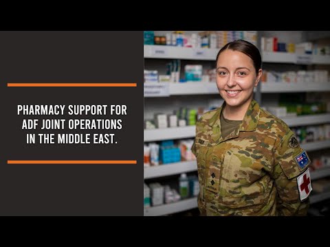 Pharmacy support for ADF joint operations in the Middle East.