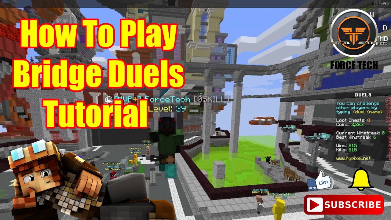 Minecraft How To Play Bridge Duels (Tutorial)