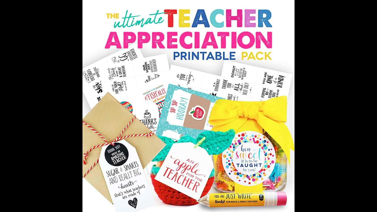 Teacher Appreciation Printable Pack