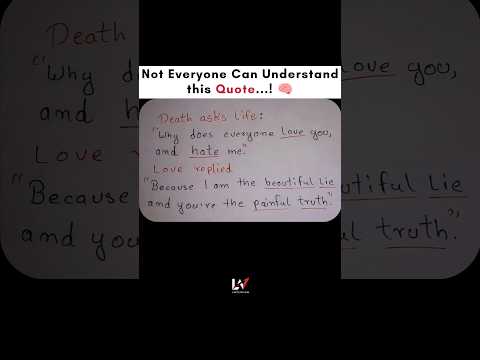 Why We Fear Reality | Life is a Lie. Death is the Truth #truth #quotes #reality