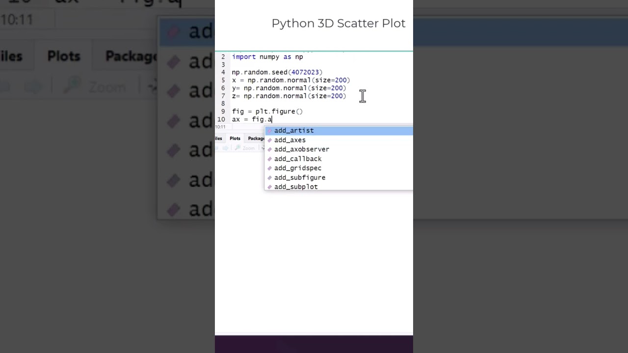 Python 3D Scatter Plot #shorts #python #chatgpt