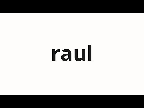 How to pronounce raul | 라울 (Raul in Korean)