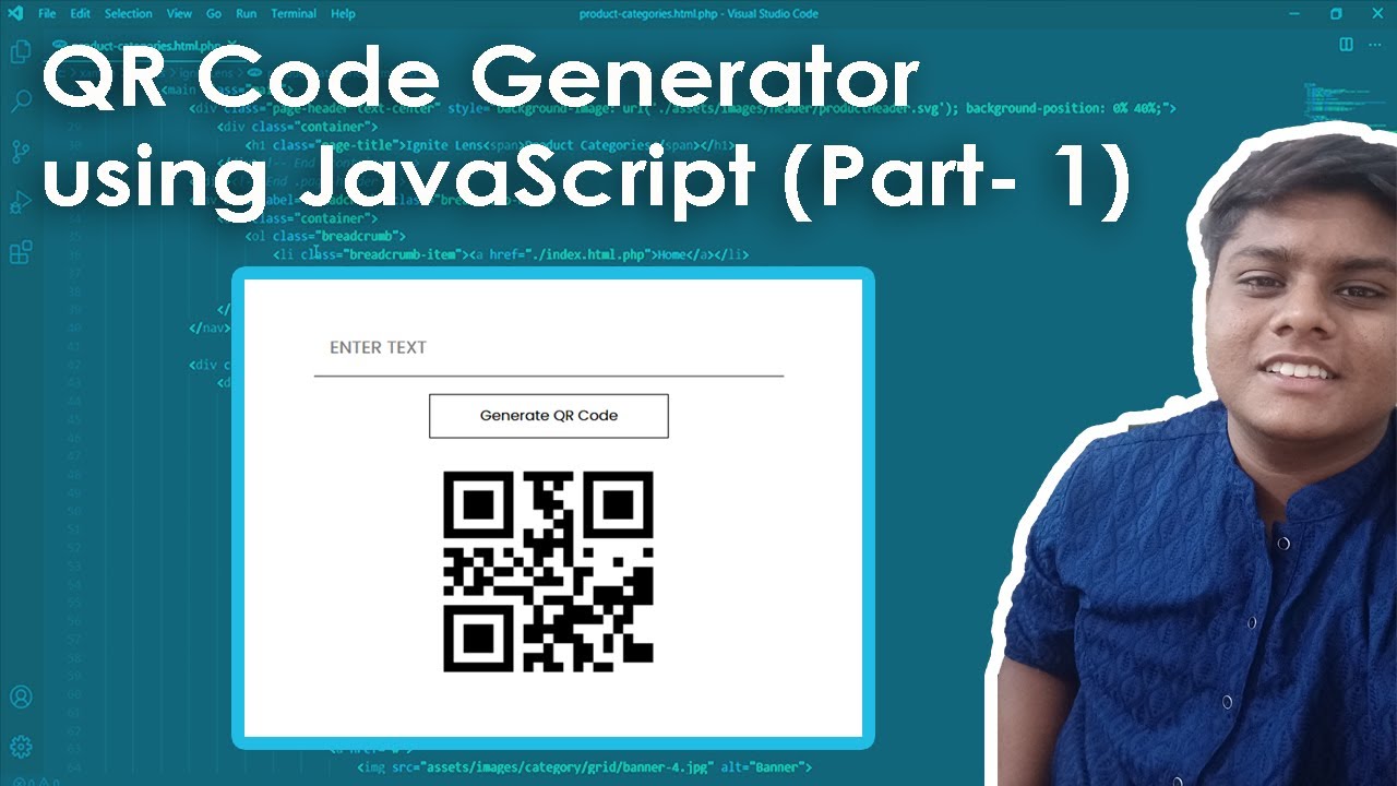 Creating a QR Code Generator using JavaScript. Complete tutorial | Code Grind