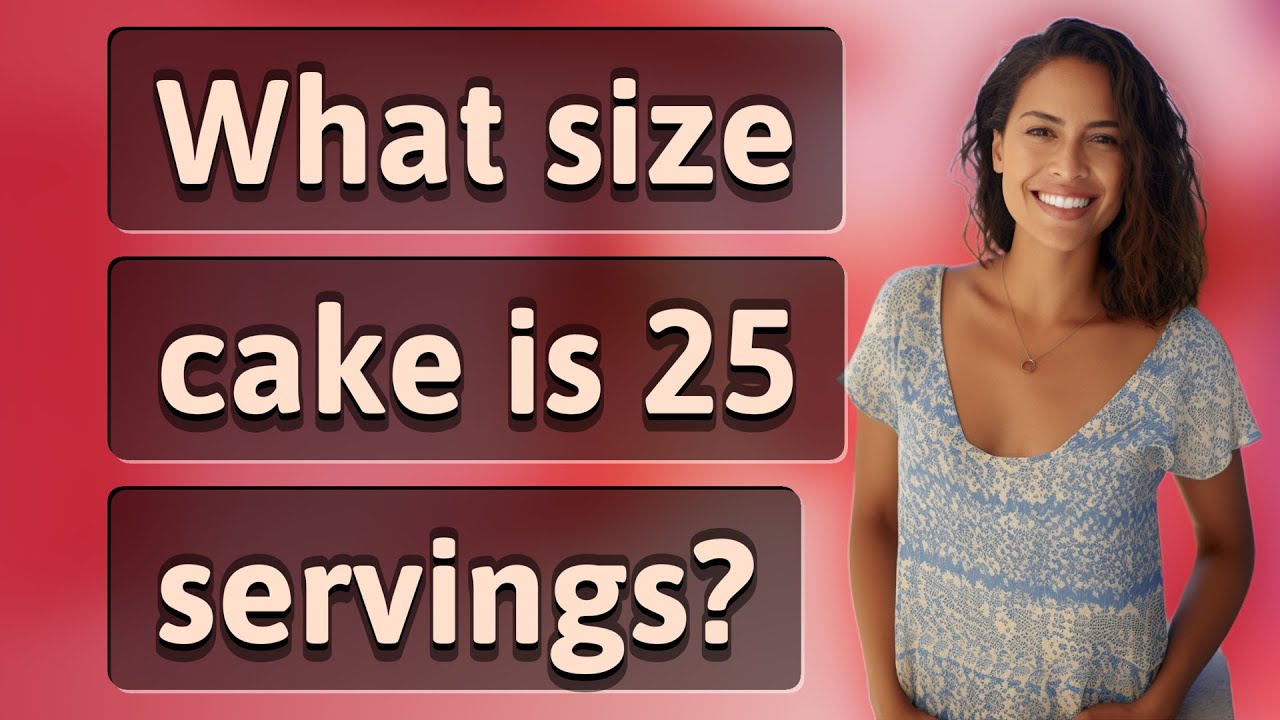 What size cake is 25 servings?