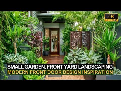 Small Garden Design, Front Yard Landscaping & Modern Front Door Inspiration