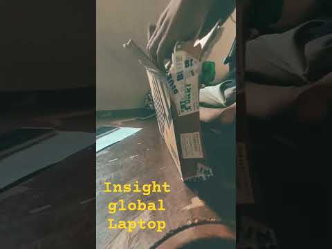 Laptop from Insight global company (US)..