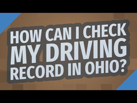 How can I check my driving record in Ohio?
