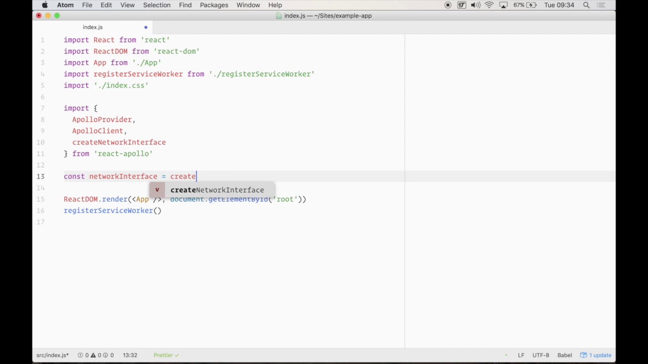 Connecting React Apollo with Create React App