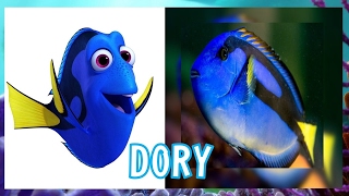 Finding Dory REAL LIFE All Characters  #VirtualRealStars [HD] 2017