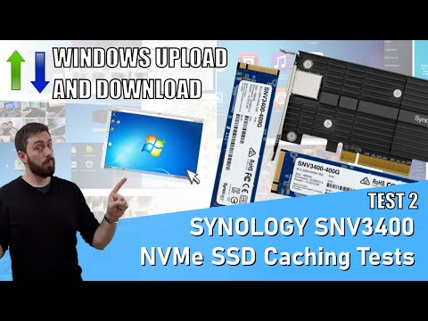 Synology SNV3400 & E10M20 Cache Tests - 10Gbe Windows Upload & Download Test