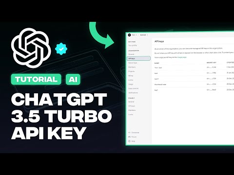 How to Get ChatGPT 3.5 Turbo API Key (Tutorial)