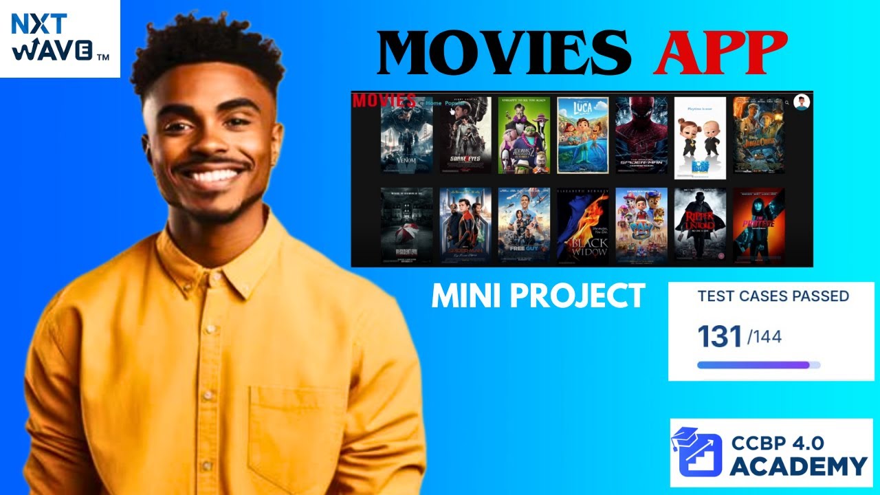 Movies App Mini Project | Nxtwave CCBP | React JS | With GitHub Link!