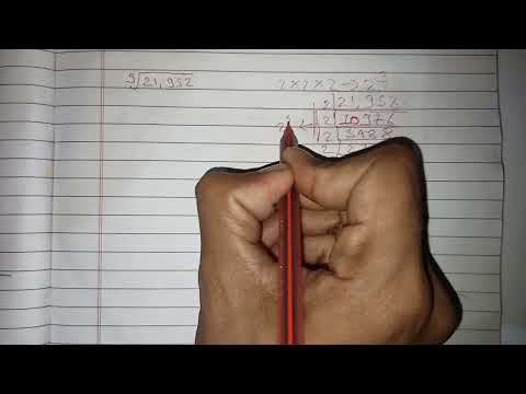 Cube Root of 21952 by Prime Factorization Method