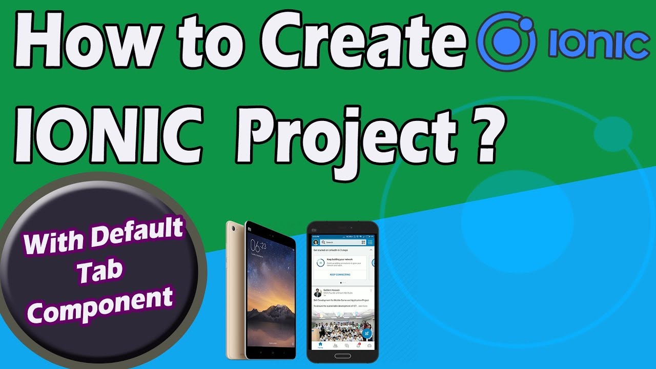 How to Create Ionic Project ( with Default Tab Component ) ? | Ionic Framework Tutorial