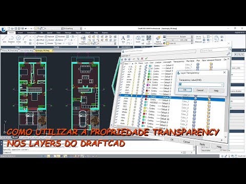 Como utilizar a propriedade TRANSPARENCY dos LAYERS no DRAFTCAD ...