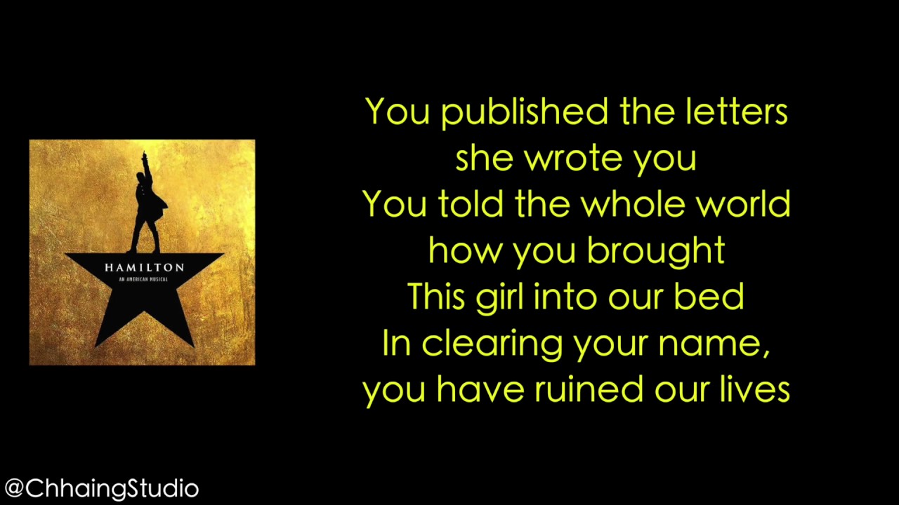 #38 Hamilton   Burn MUSIC LYRICS