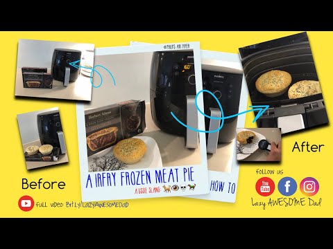 Frozen Australian Meat Pie Airfry in Philips AirFryer - Hot and Flaky pastry