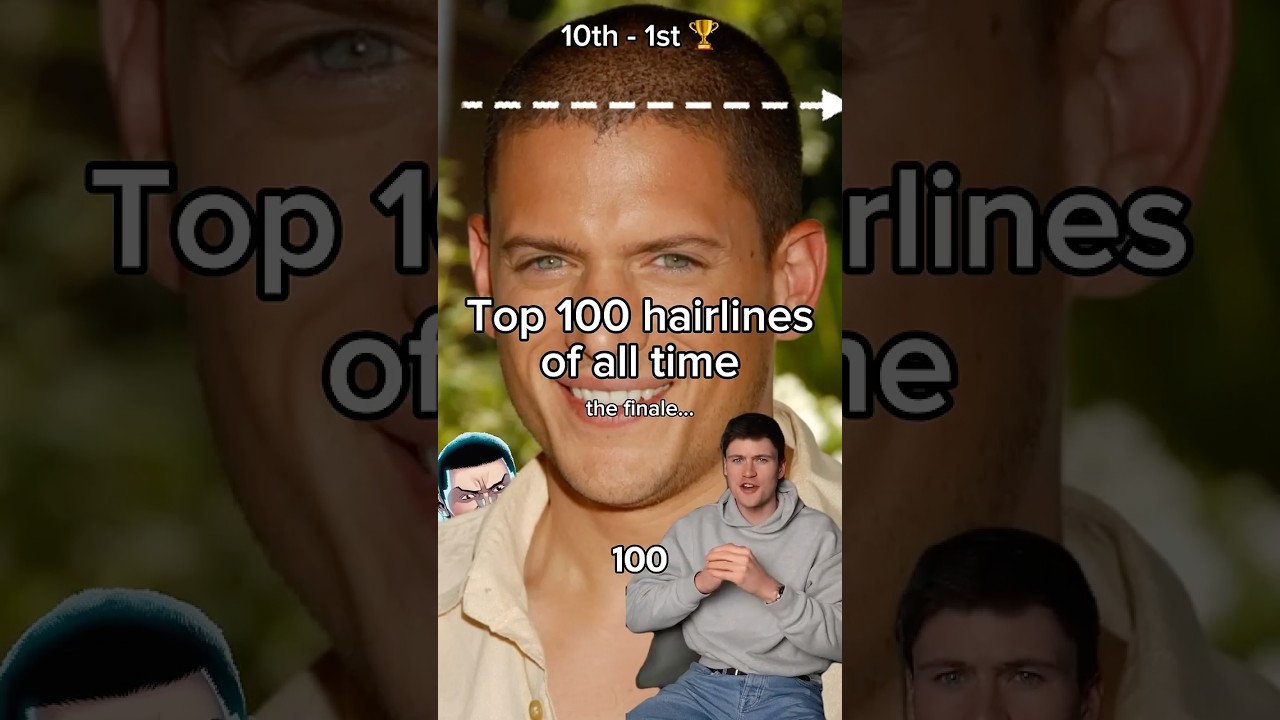 Top 100 Hairlines of all time - THE FINALE! 🥇#hairline #hair