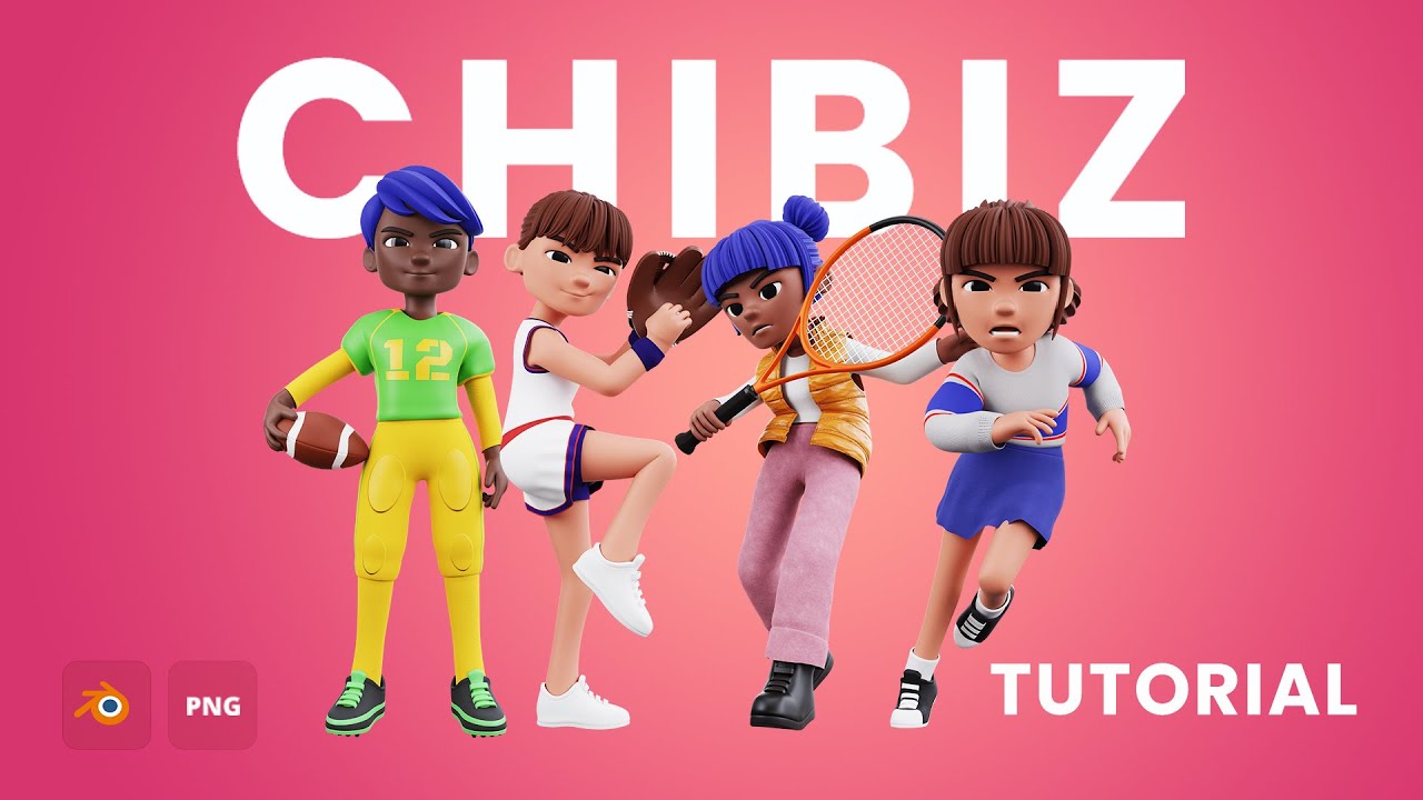 Chibi 3D model pack (tutorial)