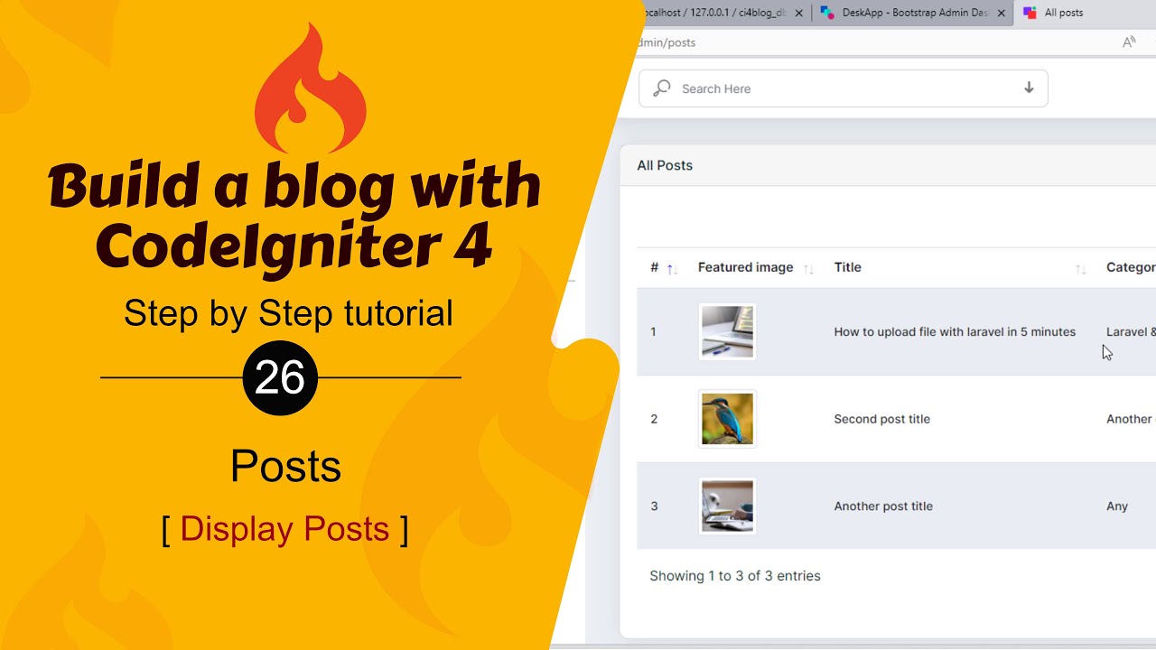 #26. Display Posts in CodeIgniter 4