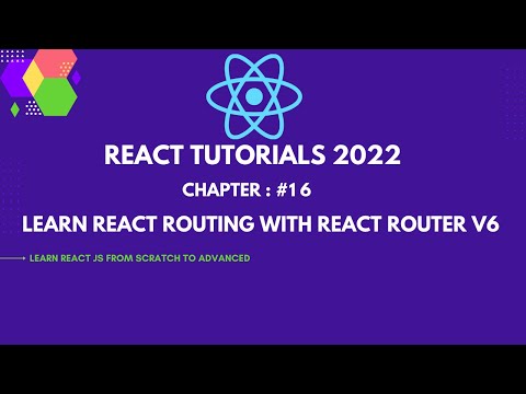 #16 React routing tutorial 2022 | learn react router v6