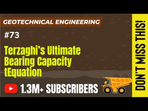 Terzaghi's Ultimate Bearing capacity equation - Geotechnical ...