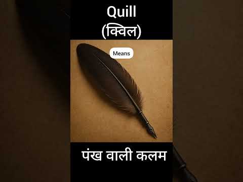 Quill hindi meaning #shorts