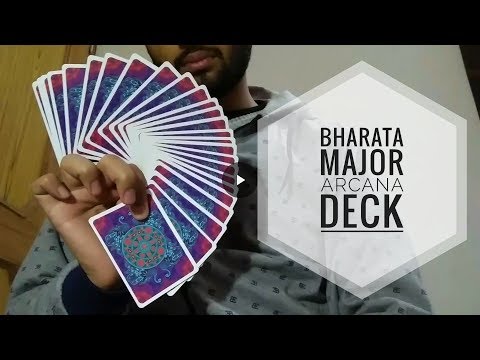 The MOST BEAUTIFUL DECK OF CARDS::BHARATA TAROT MAJOR ARCANA DECK
