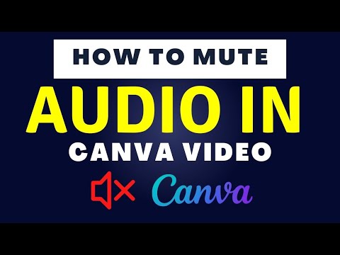 How to Mute Audio in Canva Video | Mute Video Audio in Canva ( Can't Find Volume Button Solution )