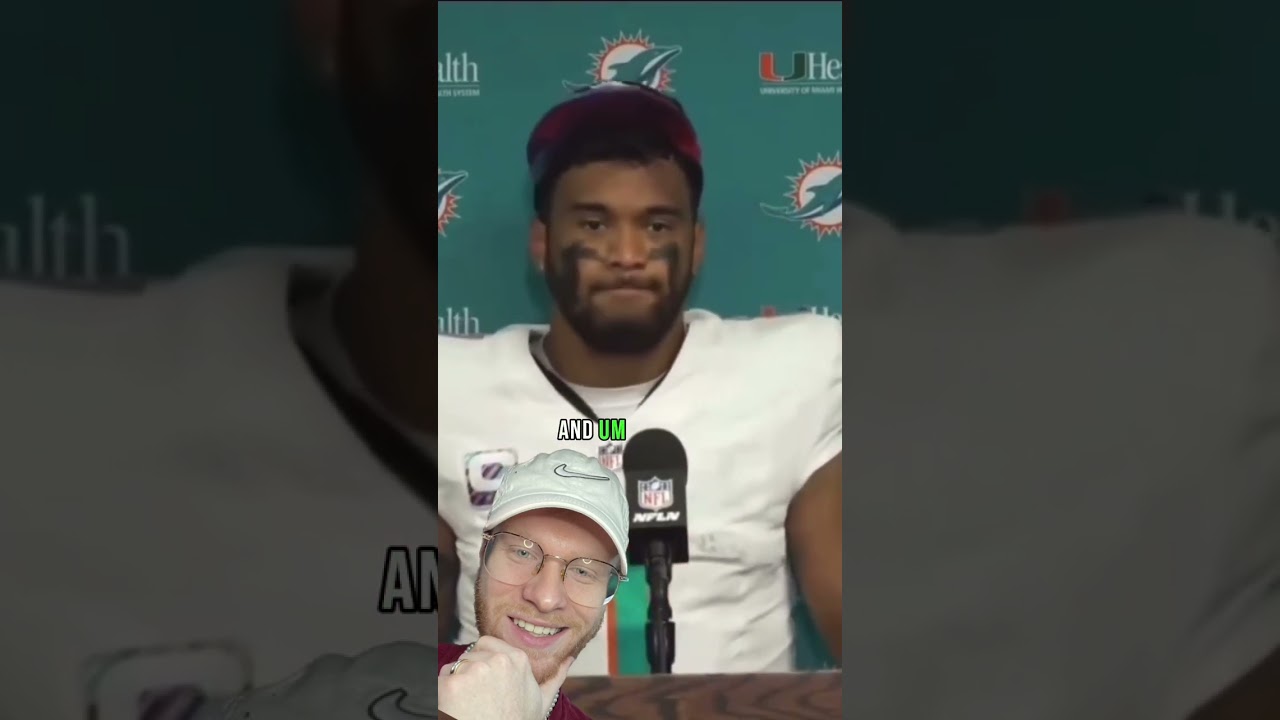 Miami Dolphins QB proclaims FAITH on TV😮🙌‼️ #tuatagovailoa #miamidolphins #football #jesus #shorts