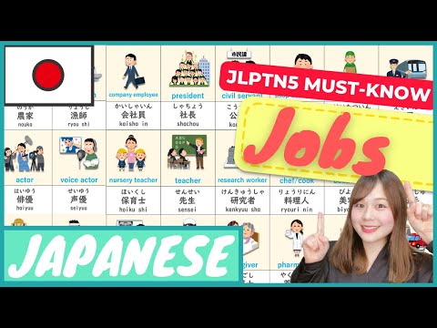 【JLPTN5 Jobs & Occupations】in Japanese | Japanese vocabulary