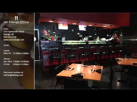 Virtual Visit to Sono Restaurant in Raleigh- NC Triangle Dining
