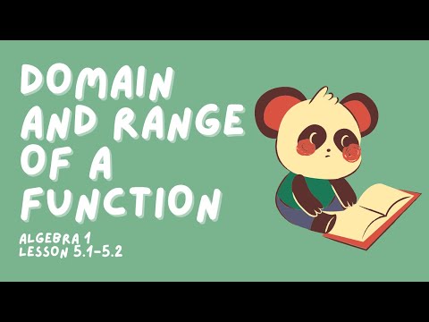 5.1-5.2 - Domain and Range of Functions (BIG IDEAS ALGEBRA 1)