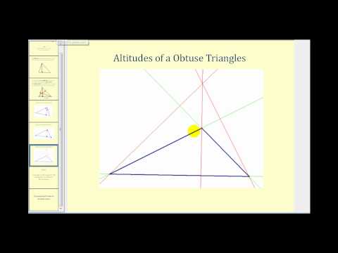 The Altitudes of a Triangle