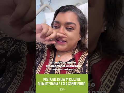 No 4º ciclo de quimioterapia, Preta Gil fala sobre náusea antecipatória
