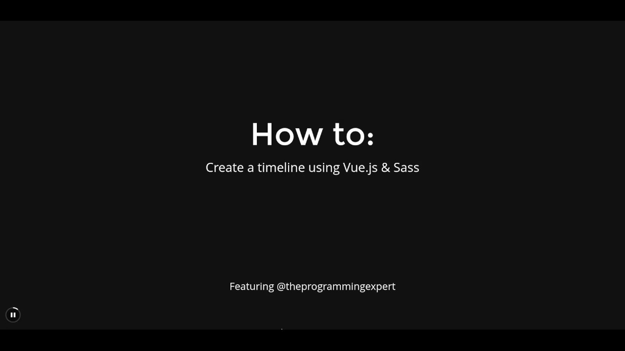 How to: create a timeline using Vue.js & Sass