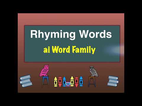 #Phonics Rhyming Words for Kids || ai words || Blending Phonics || Reading and Writing skills-1 ||