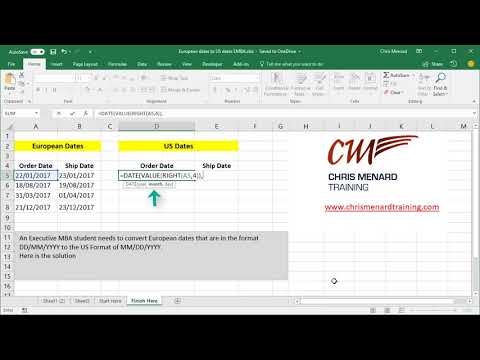 Convert European Dates to US Dates by Chris Menard