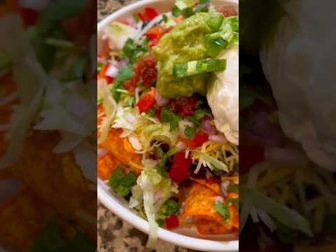 Quick Dinner Taco Salad #taco #tacosalad #quickdinner #quickrecipe