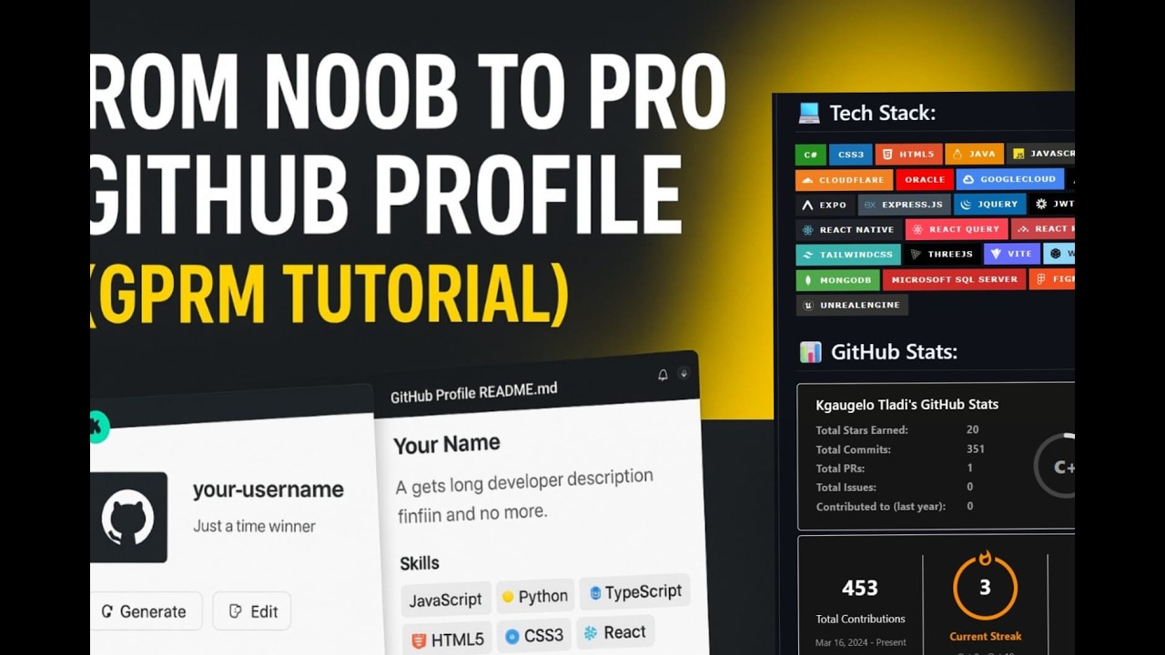 Change your github profile from Noob to Pro in 10 minutes with GPRM (In 2025)