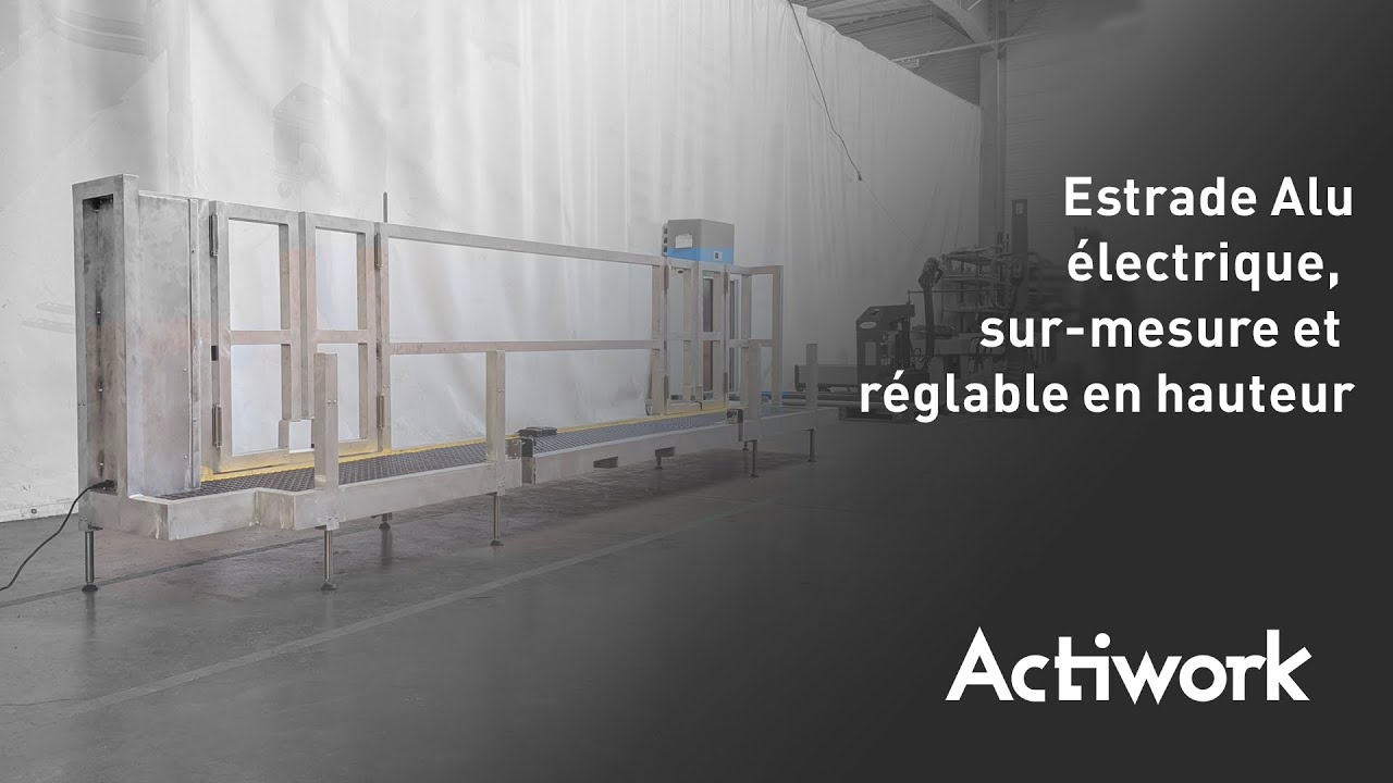 ACTIWORK | Estrade en Aluminium sur-mesure, électrique et réglable en hauteur
