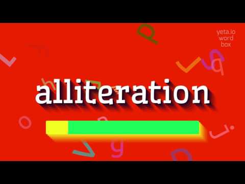 How to say "alliteration"! (High Quality Voices)