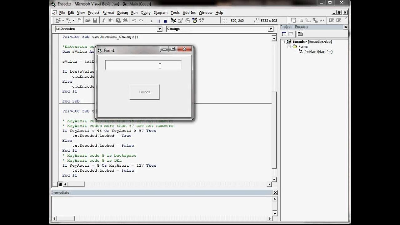 VB6 Tutorial 011 - Numeric validation with KeyPress