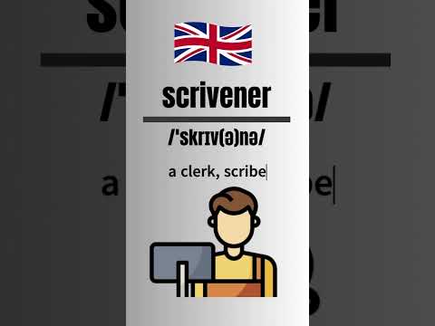 How to Pronounce scrivener in English-British Accent #britishpronounciation #britishaccent