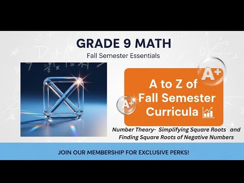 Simplifying Square Root and the Square Root of Negative Numbers Lessons