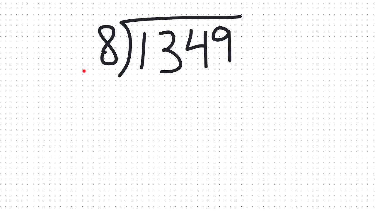 Long Division- Horizontal Formats