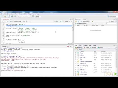 Learn R Machine Learning solutions Transforming Data into Transactions | packtpub com - Mind Luster